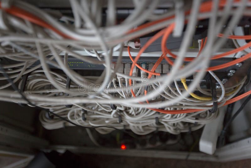 Rack Mounted Servers in a Server Room, Close Up Stock Image - Image of ...