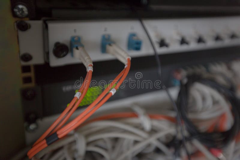 Rack Mounted Servers in a Server Room, Close Up Stock Image - Image of ...