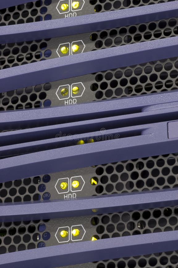 Rack Mounted Storage stock image. Image of data, center - 12263971