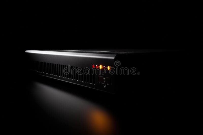 Rack Mounted UPS with Illuminated Status LEDs in Low Light Conditions ...