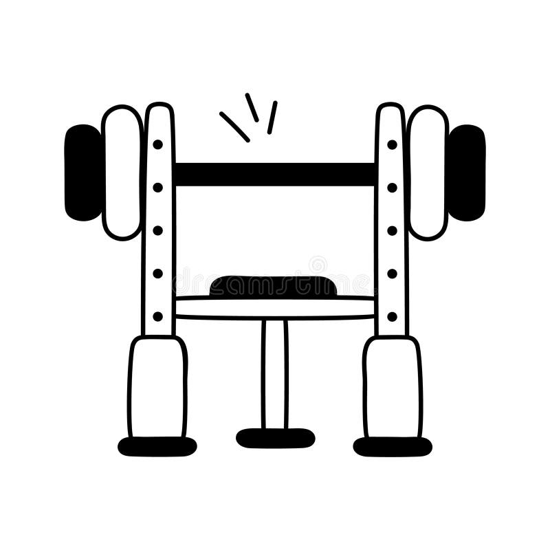 Rack for Performing Squats, Bench Presses, and Weightlifting Stock ...