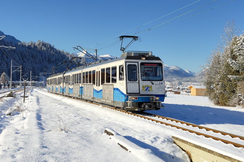 The Bavarian Zugspitze Railway Editorial Photo - Image of travel, snow ...
