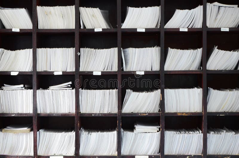 Rack for Record Card Storage. Stock Image - Image of media, file: 41085433