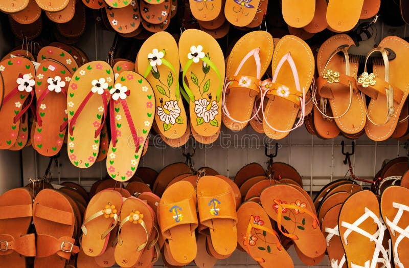 Rack with sandals stock photo. Image of rack, sale, flops - 10983226