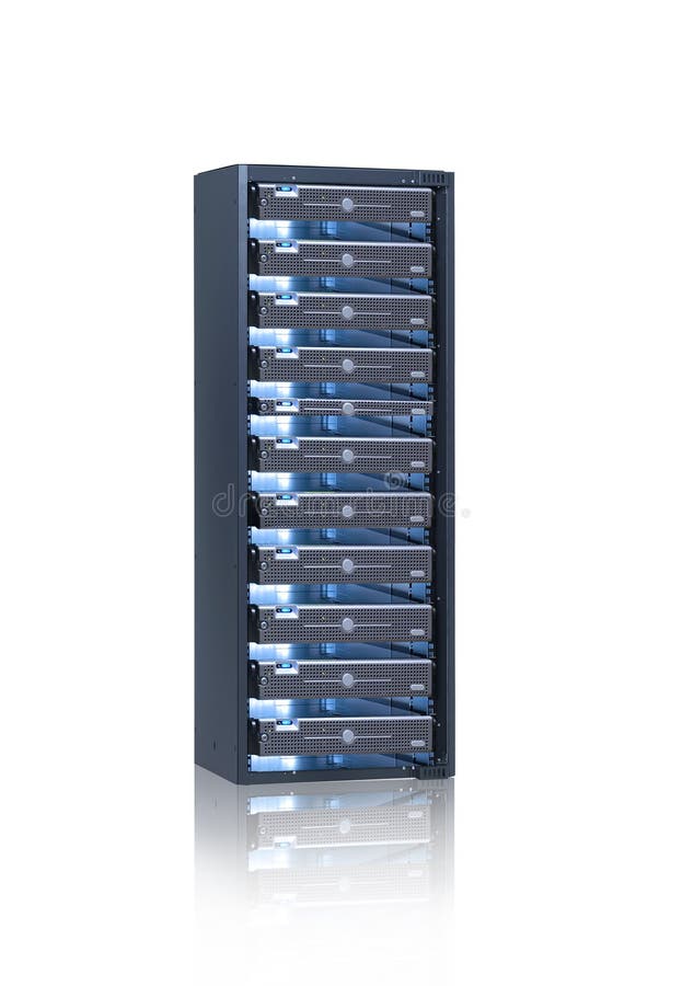 Network server rack stock illustration. Illustration of hosting - 21637475