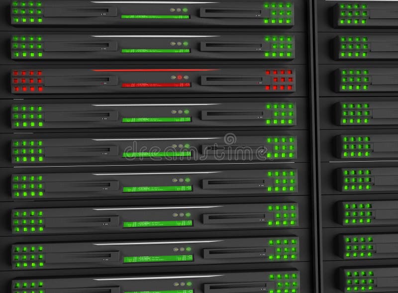 Datacenter rack rear stock image. Image of mounted, networking - 13301879