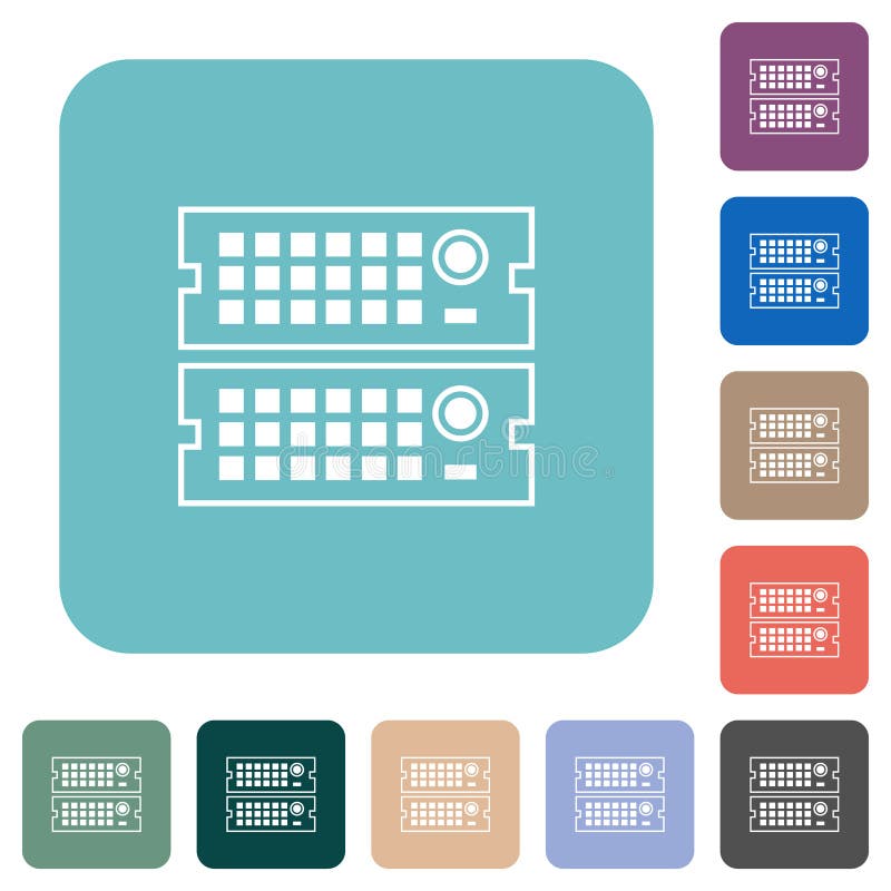 Rack servers stock illustration. Illustration of rendering - 17852841