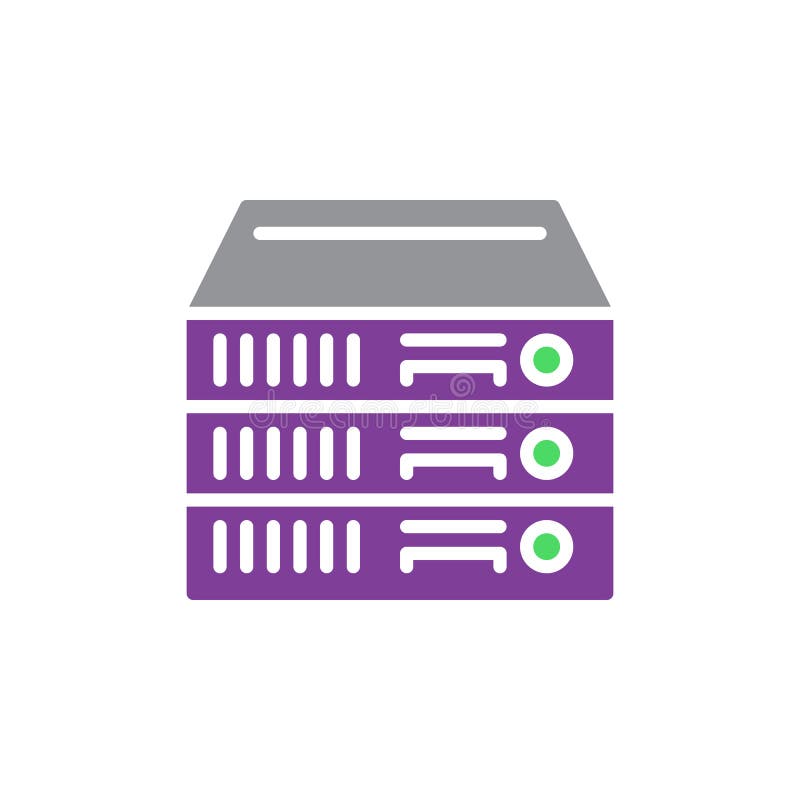 Rack Servers icon stock vector. Illustration of communication - 146390183