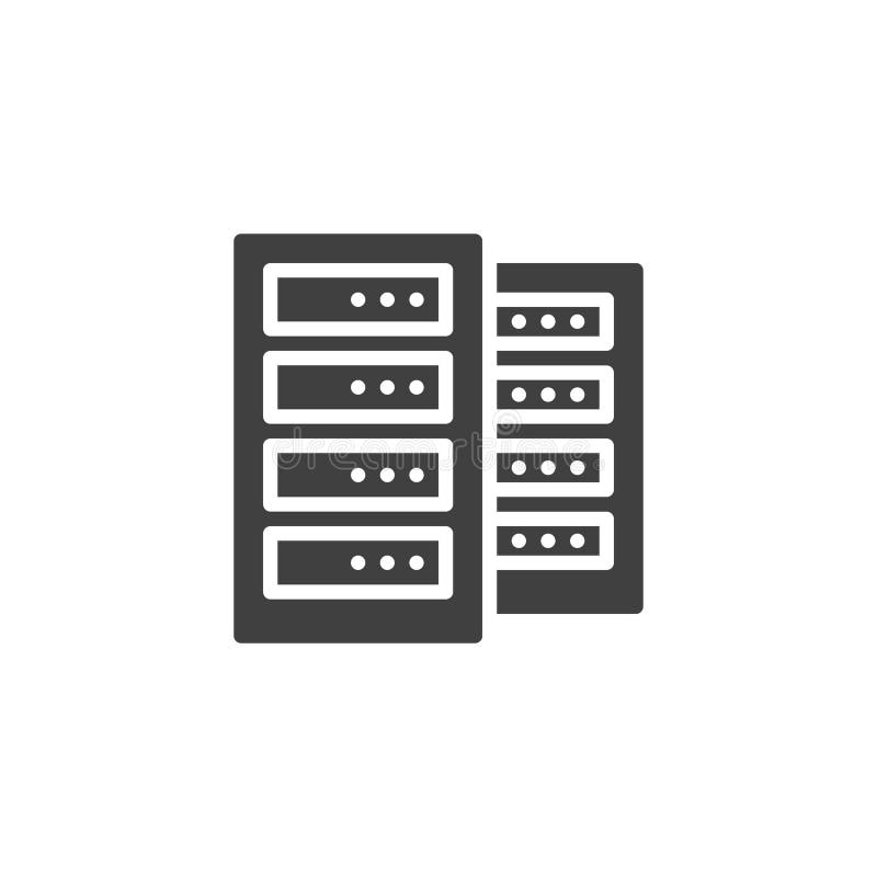 Rack Unit, Server Line Icon, Outline Vector Sign, Linear Style ...