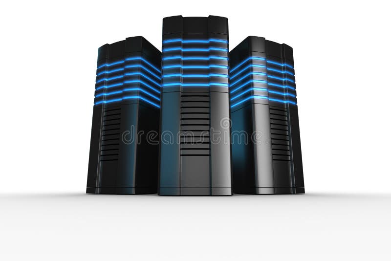 Server Rack stock vector. Illustration of computer, silver - 18220011