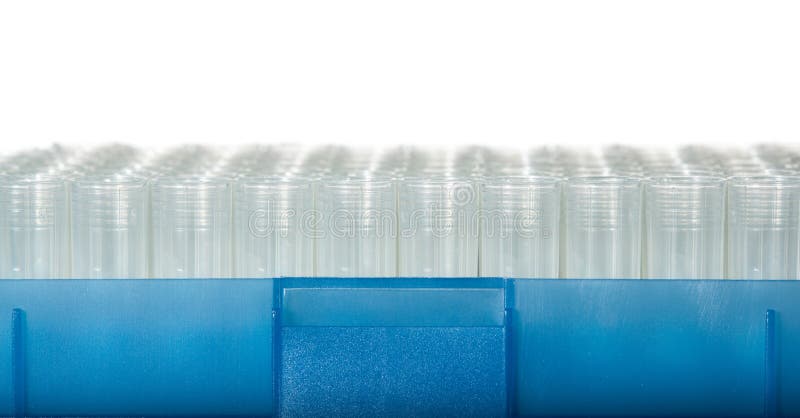 Rack of Tips for Laboratory Automatic Pipet Stock Photo - Image of ...