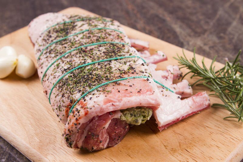A rack of Welsh lamb stock photo. Image of steak, rack - 48860912
