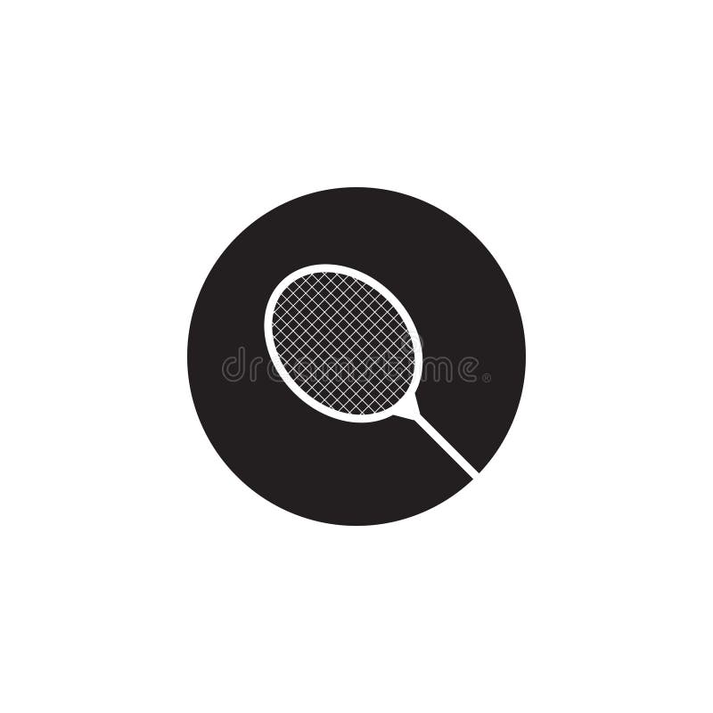 Racket Badminton Icon Design Template Vector Isolated Stock Vector ...