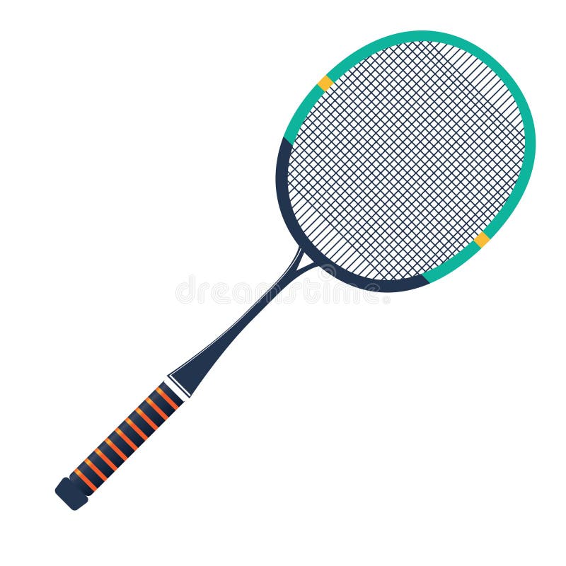 Racket for badminton stock vector. Illustration of document - 340041826