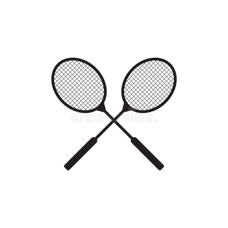 Racket Badminton Symbol Design-Vorlage Vektor Isoliert Vektor Abbildung ...