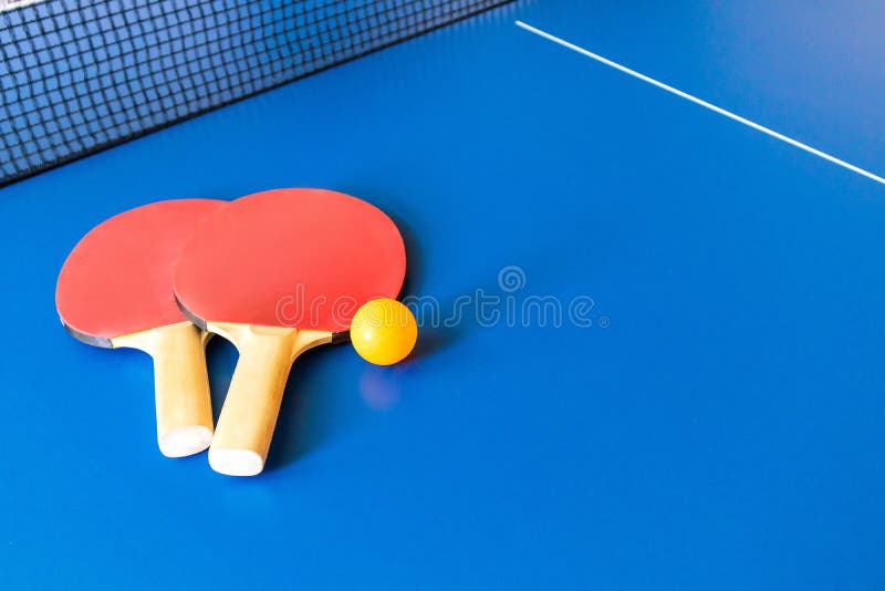 Table Blue Table Tennis Net Stock Photo - Image of challenge, match ...