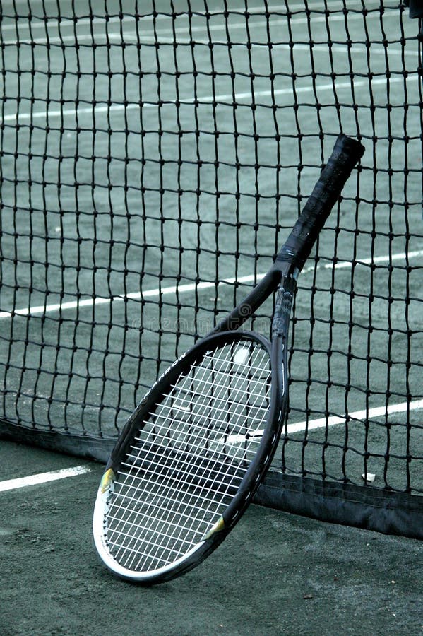 Racket on Net stock photo. Image of clay, tennis, racquette - 479246