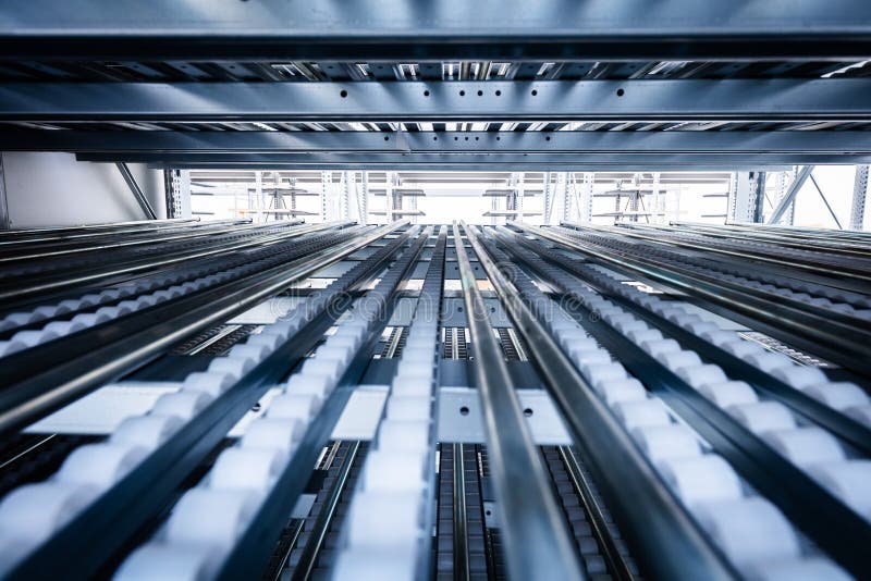 Racking and Shelving System, Storage Racks Stock Image - Image of ...