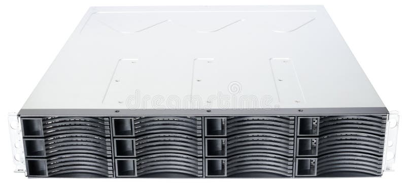 Rackmount Server Over White Stock Photo - Image of isometric, rack ...