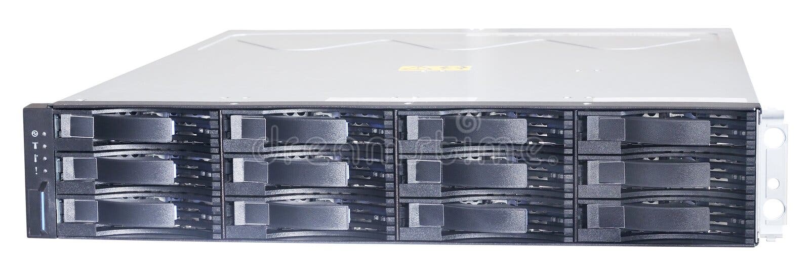 Rackmount server on white stock image. Image of array - 18442319