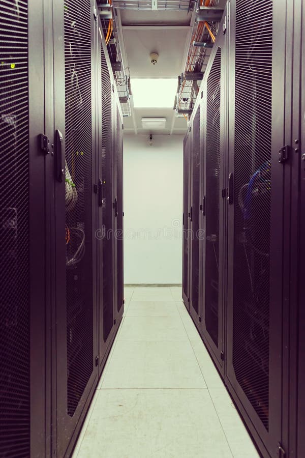 Data Center Aisle stock photo. Image of storage, internet - 55857204