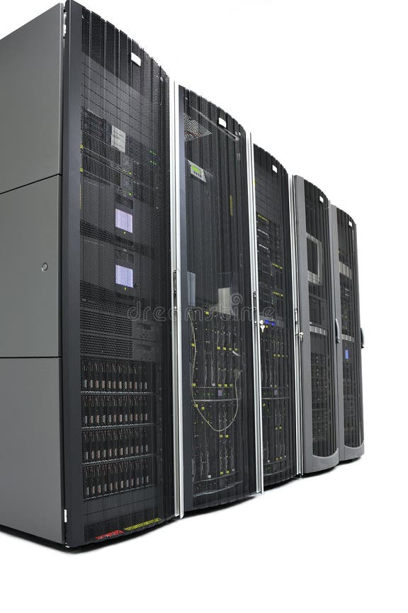 Racks in a datacenter stock image. Image of library, blade - 7961303