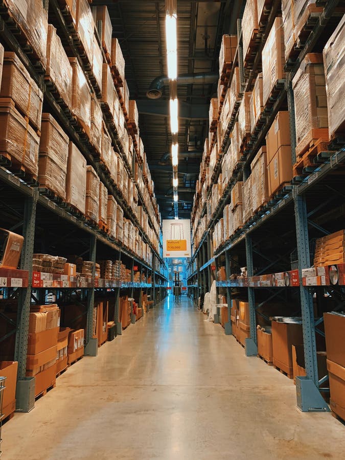 Racks with Full-bodied Bricks. Several Pallets of Red Bricks are ...