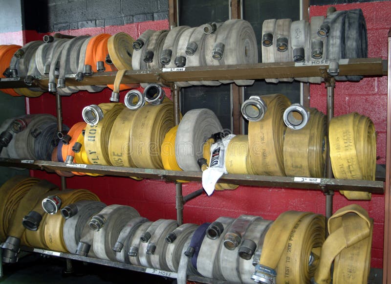 Racks of Hose Stacked Together Stock Photo - Image of dept, together ...