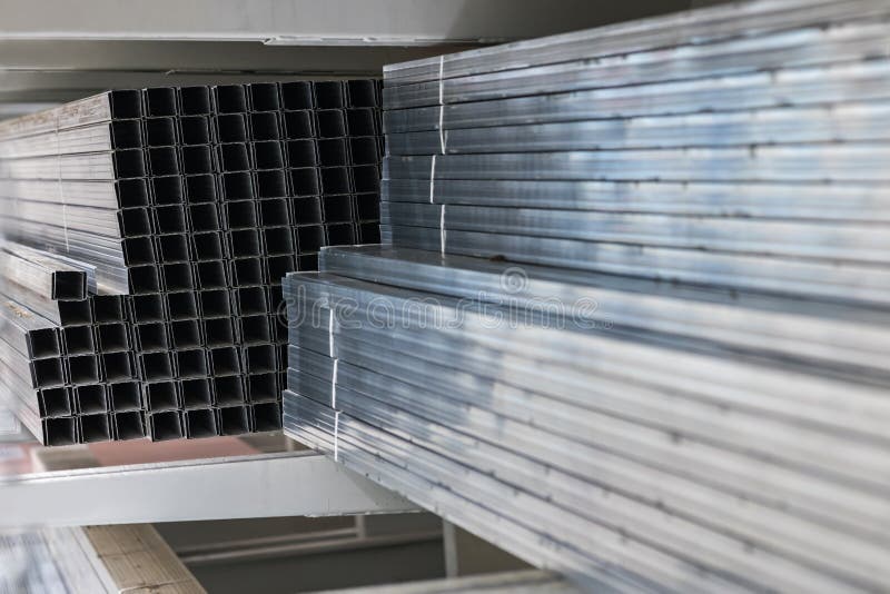 Racks Made of Metal Profile for the Installation of Plasterboard Walls ...