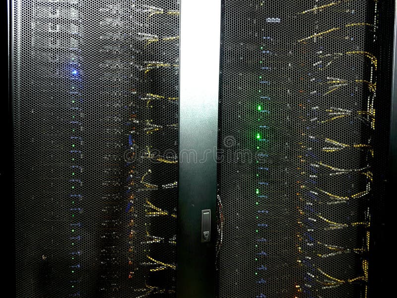 Ethernet Cables in a Supercomputing Data Center Stock Photo - Image of ...