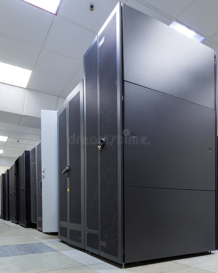 Rackserver Hardware of Mainframes in the Modern Data Center Stock Photo ...