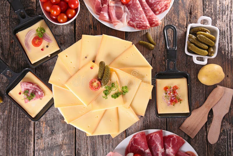Cheese Raclette in Refining Stock Image - Image of refining, cellar ...