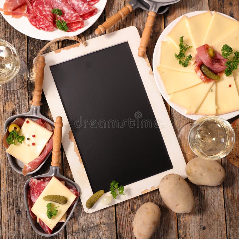 Raclette stock photo. Image of cuisine, restaurant, salami - 77792186
