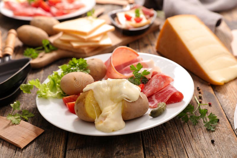 Raclette cheese stock image. Image of autumn, raclette - 130294203