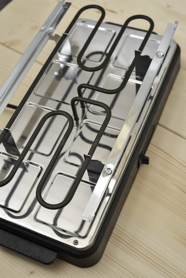 Raclette Heating System on Wooden Table Stock Image - Image of buffet ...