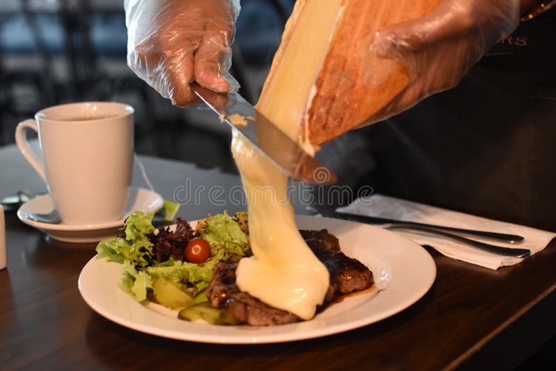 Raclette Steak stock photo. Image of food, raclette, steak - 93781778