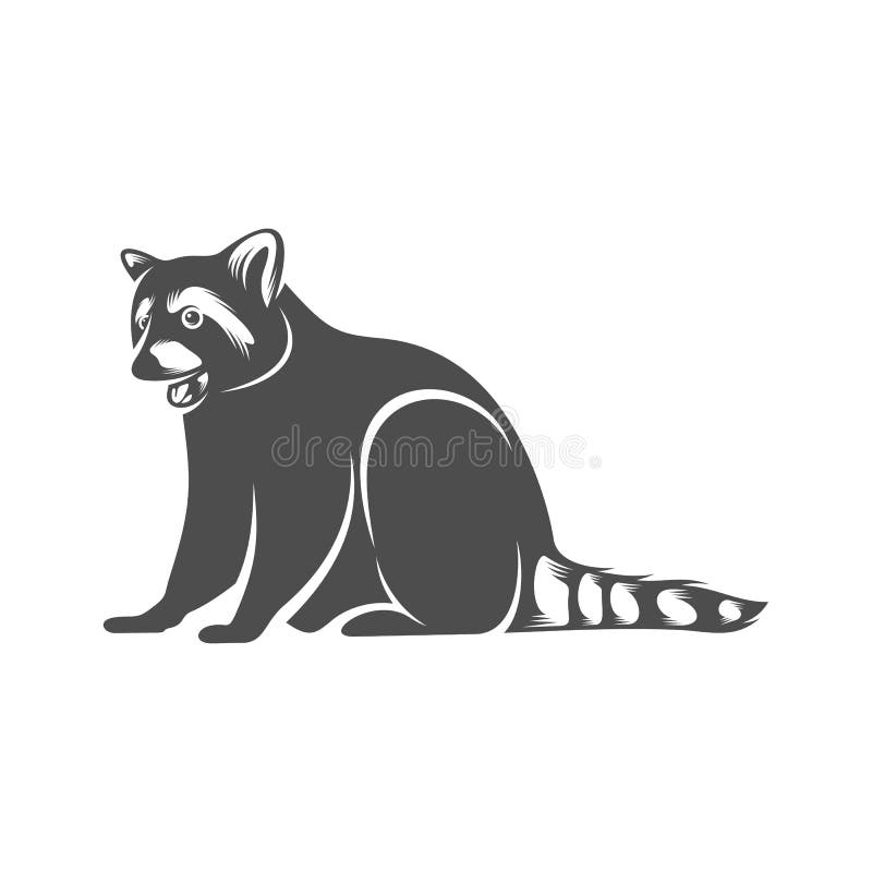 Racoon Logo Design Vector. Icon Symbol Stock Illustration ...