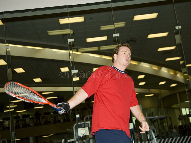 Racquet Ball (squash) Player Stock Photo - Image of workout, swing: 7079952