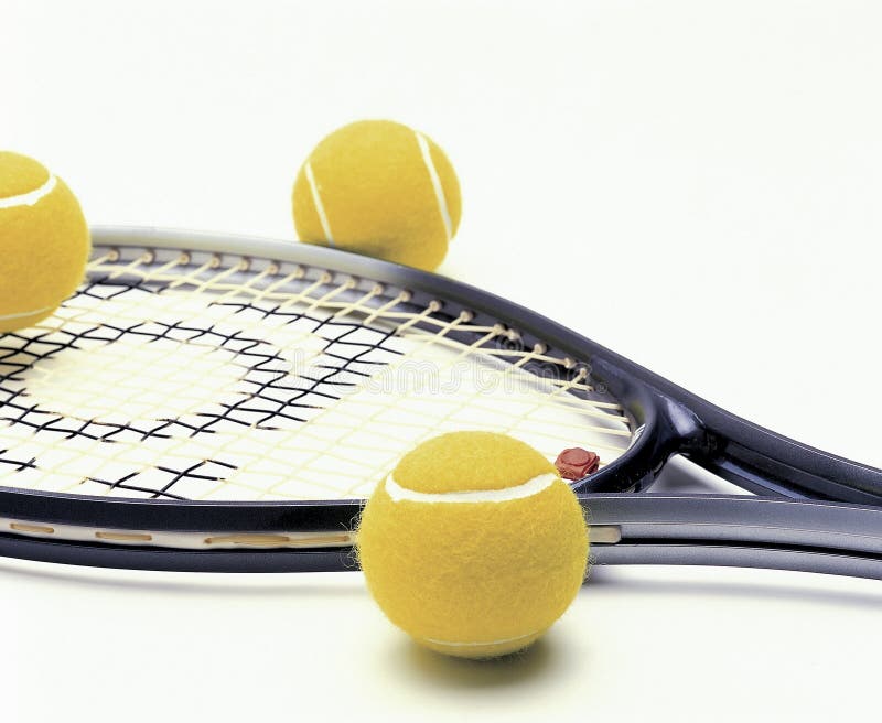 Tennis Racquets And 3 Balls Stock Image - Image of tennisball, game ...
