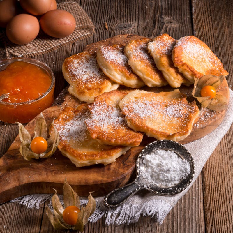 Racuchy - are Yeast Pancakes and Traditional Polish Cuisine. Stock ...
