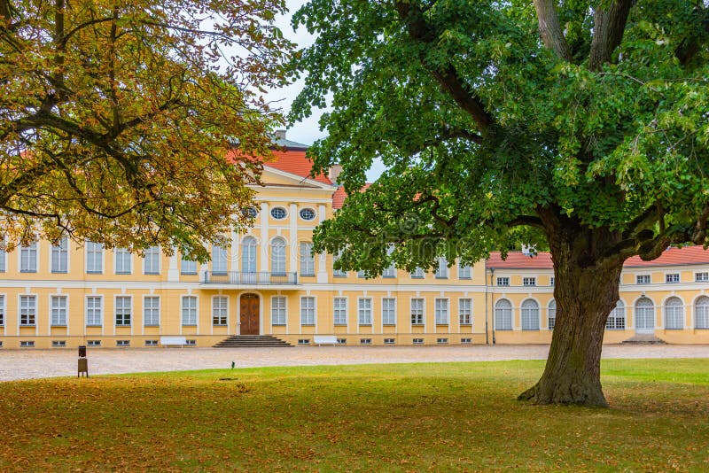 Raczynski Palace in Rogalin, Poland Stock Image - Image of vintage ...