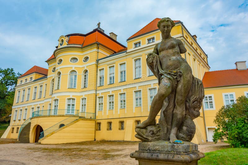 Raczynski Palace in Rogalin, Poland Stock Image - Image of culture ...