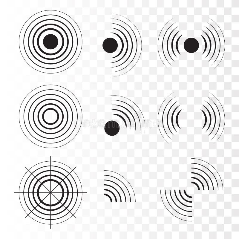 Sonar. Sound Navigation and Ranging. Stock Vector - Illustration of ...