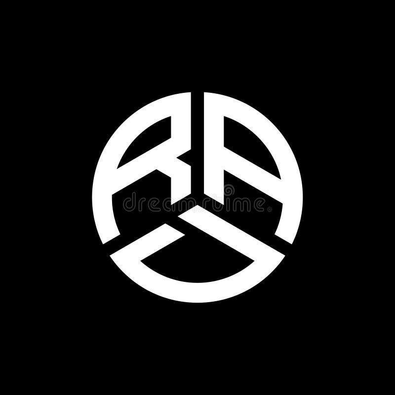 RAD Letter Logo Design on Black Background. RAD Creative Initials ...