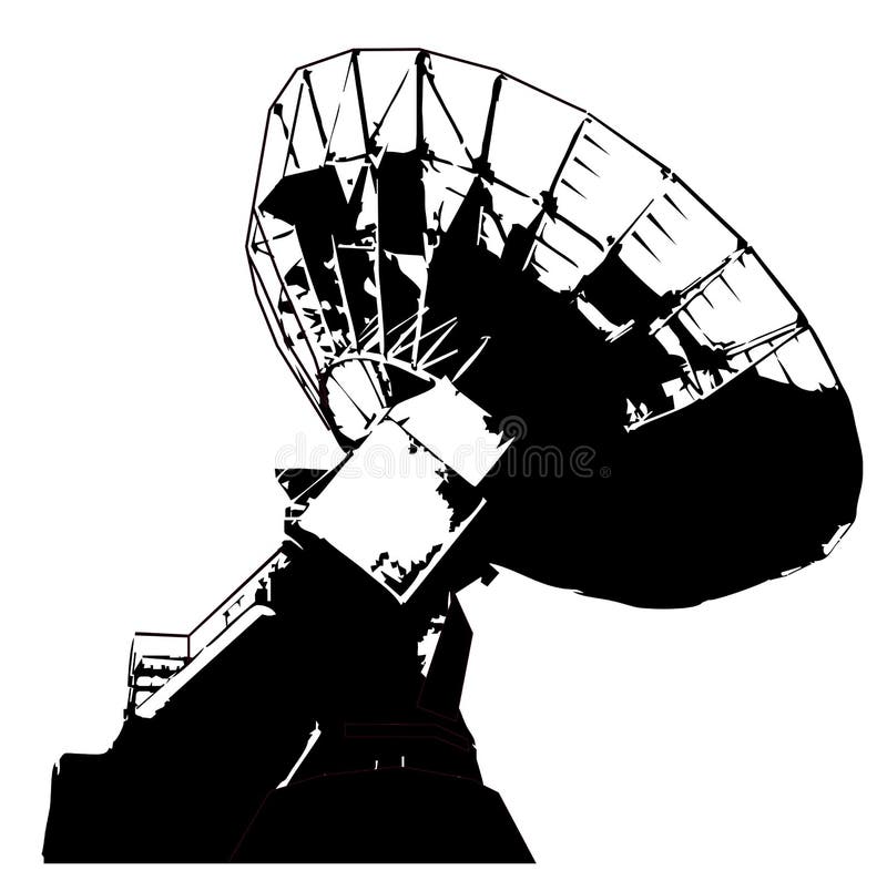 Doppler Radar: Technical Draw Stock Illustration - Illustration of ...