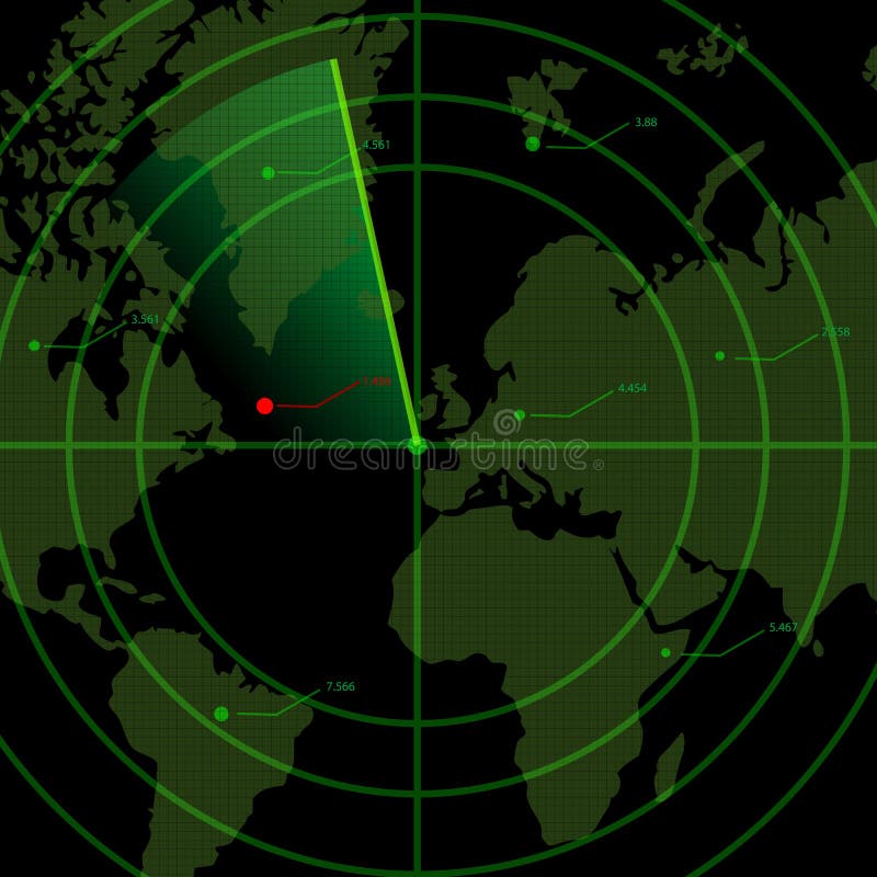 Radar stock illustration. Illustration of guide, circle - 17558425