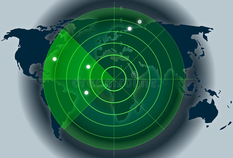 Radar illustration de vecteur. Illustration du technologie - 20998049