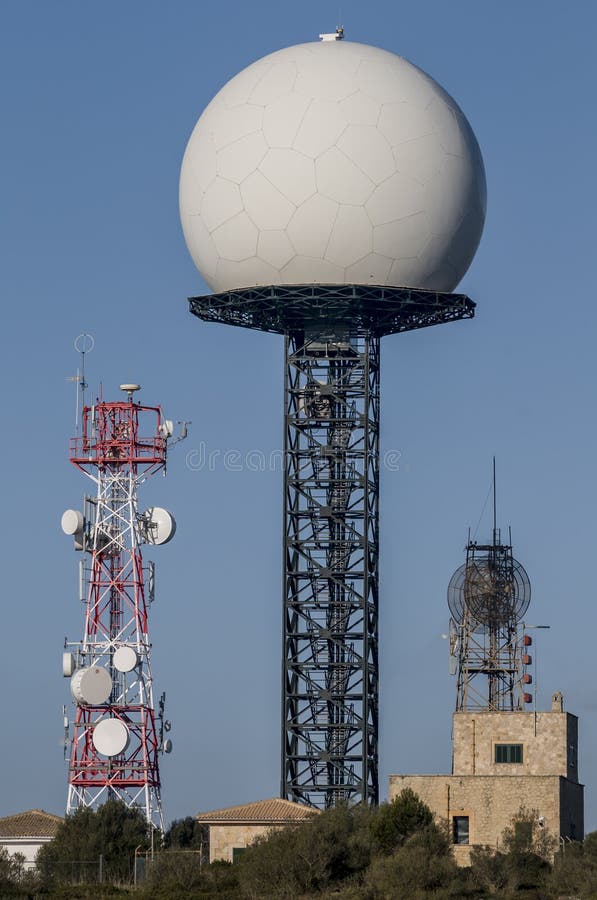 Radar stock image. Image of reflectors, radar, tower - 24924113