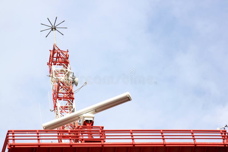 Telecommunication And Radar Near Foia, Portugal Stock Image - Image of ...