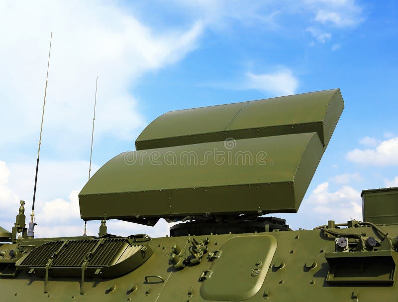 Radar Antenna of the Air Defence System Stock Photo - Image of high ...